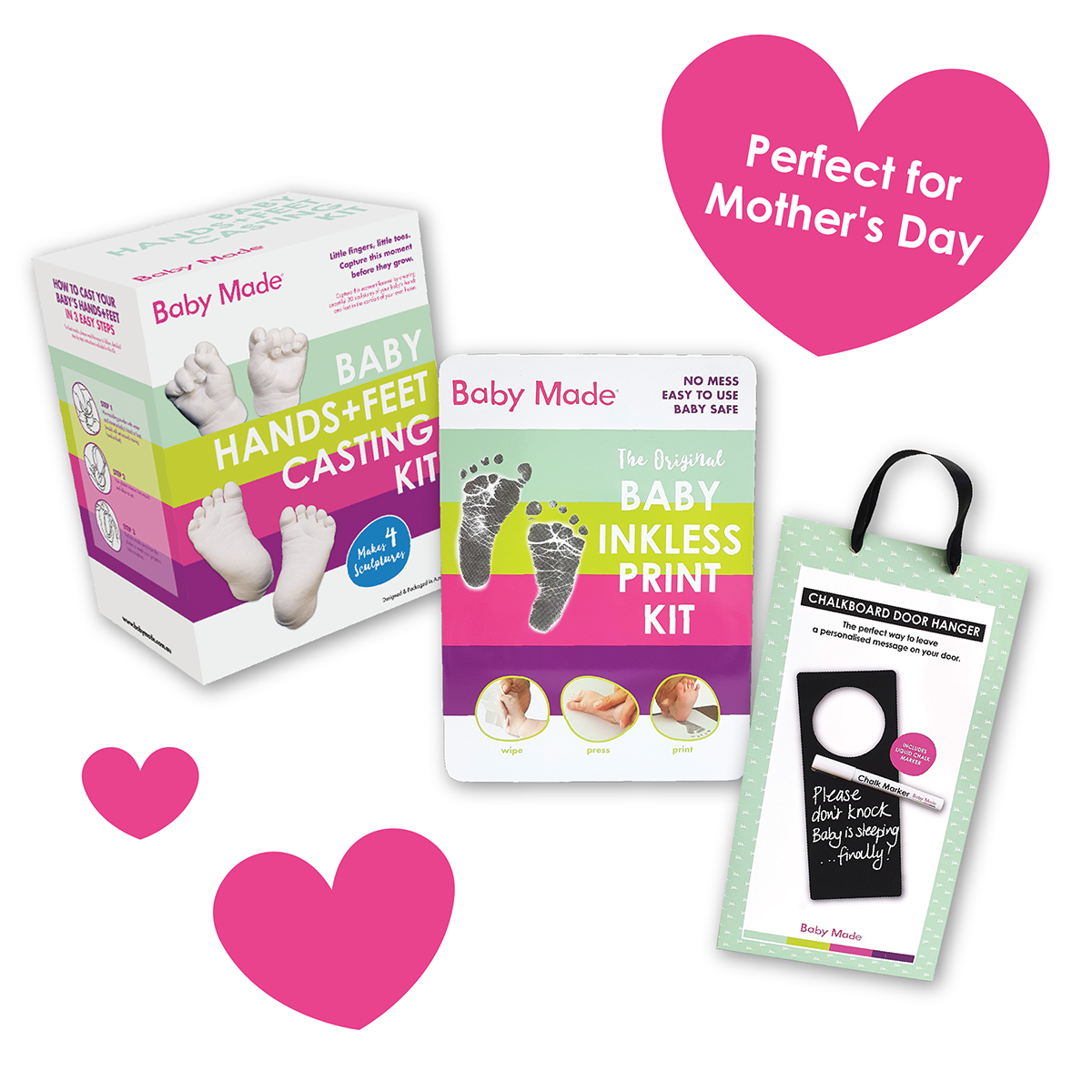 Inkless Baby Hand & Footprint Keepsake & Castings | Newborn Baby Gifts ...