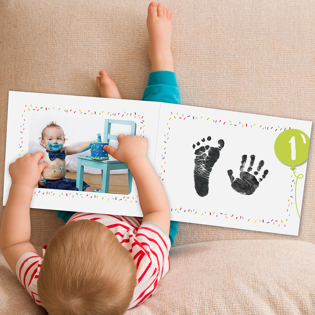 1st Birthday Keepsake - 1 Inkless Wipe, 2 Specially Treated papers ...