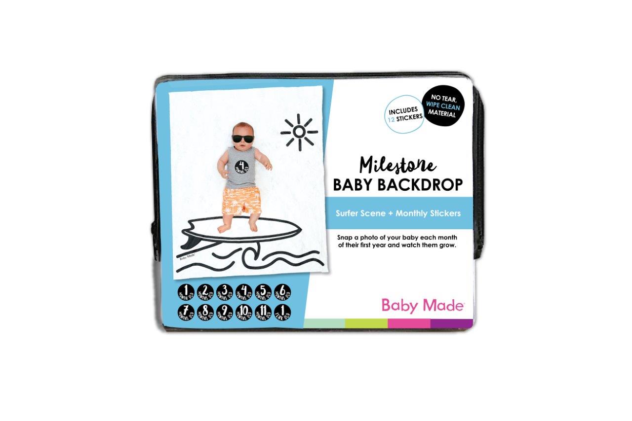 Milestone Backdrop – BABY MADE