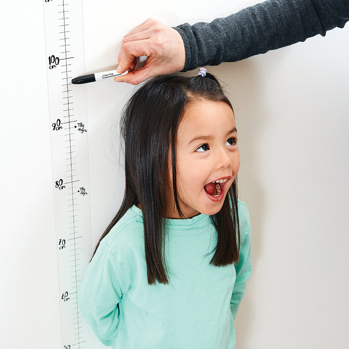 Clear Height Chart Wall Sticker | Measure Me | Baby Made – BABY MADE